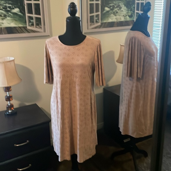 Dresses | Laser Cut Suede Feel Dress | Poshmark